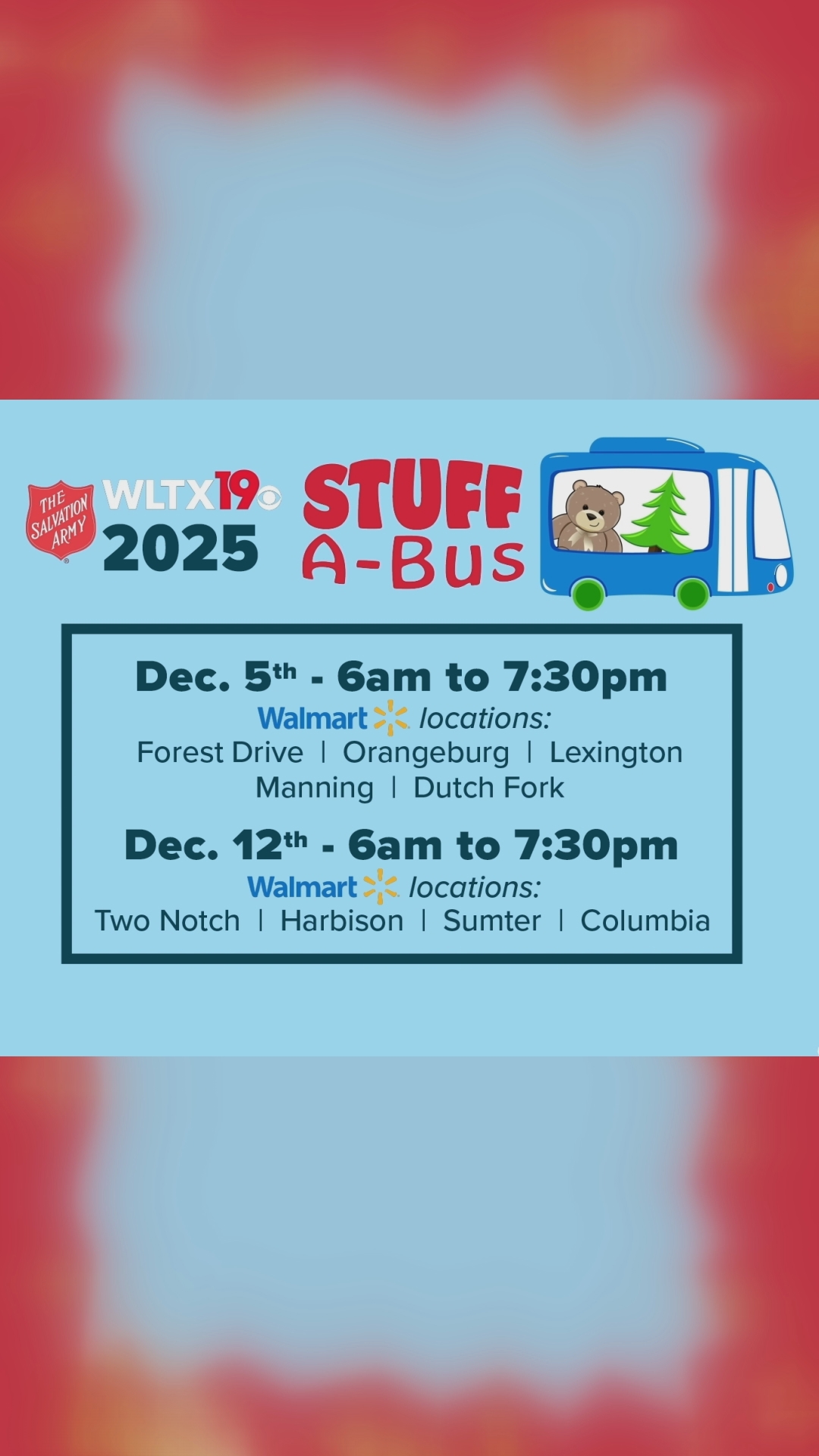 WLTX's first week of Stuff-A-Bus is tomorrow! | wltx.com