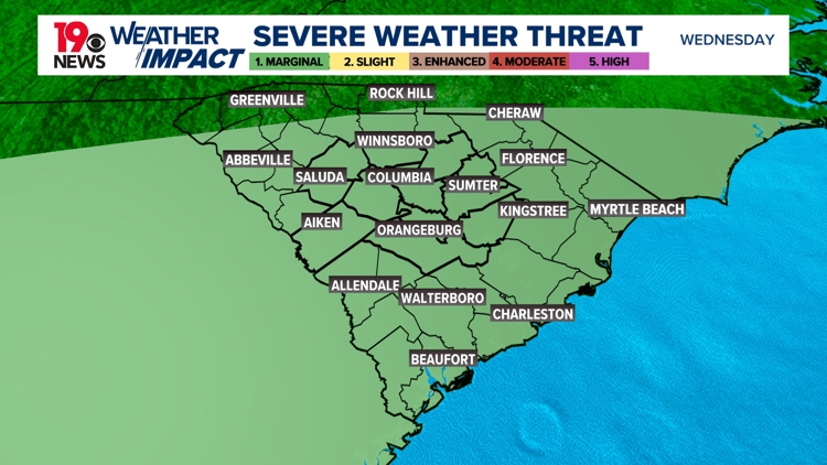 South Carolina braces for heavy rainfall amid storms | wltx.com