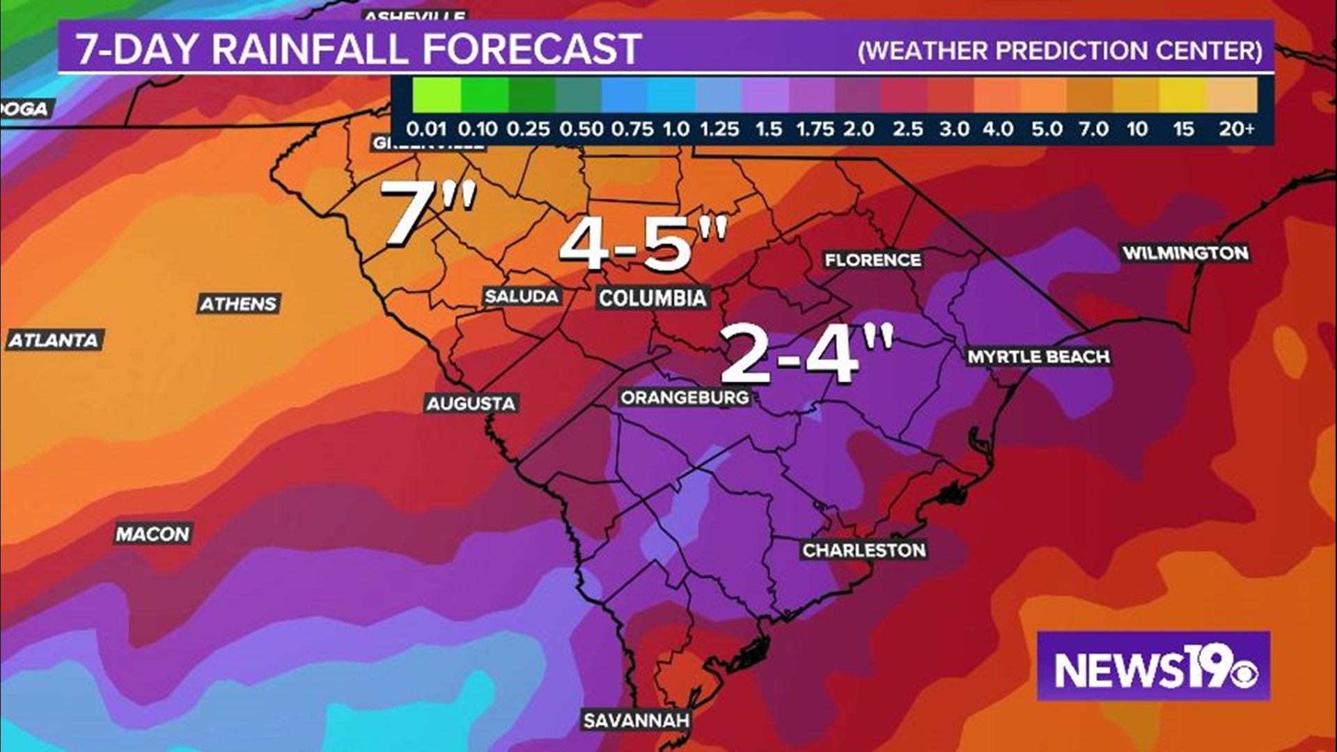 Heavy rainfall possible as Sally moves towards the Midlands | wltx.com