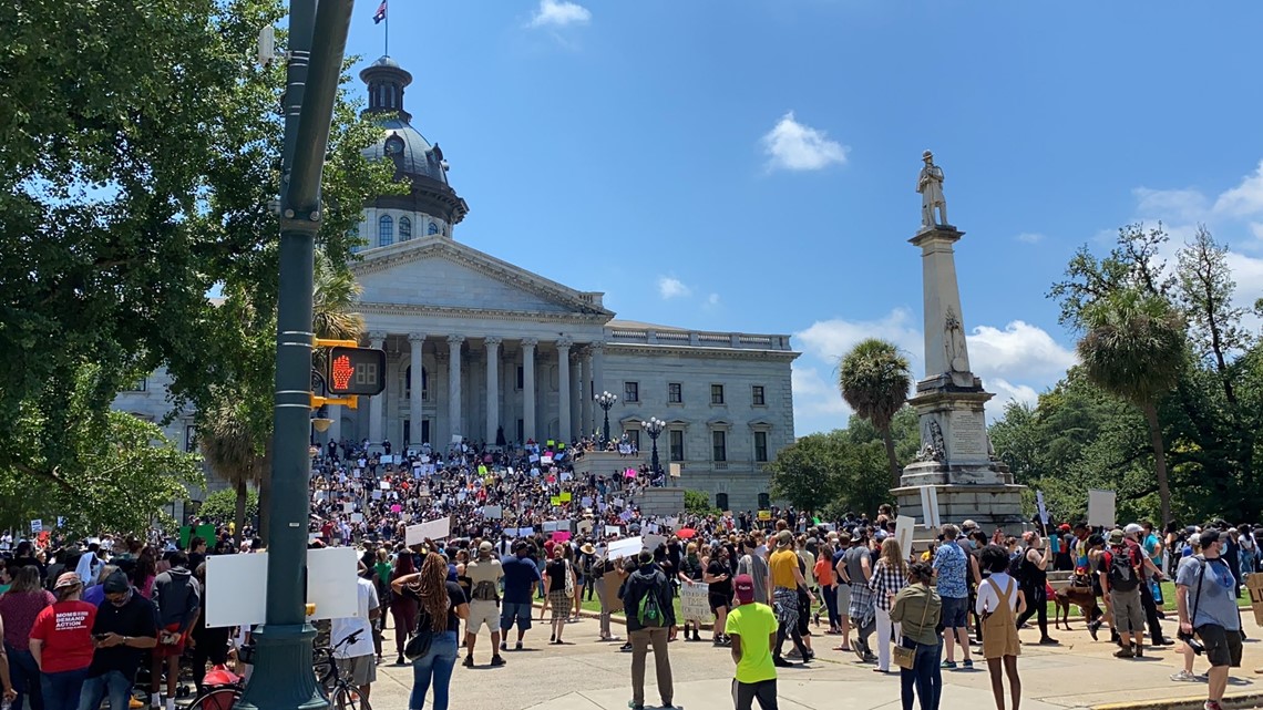 Saturday's protests in Columbia began peacefully | wltx.com