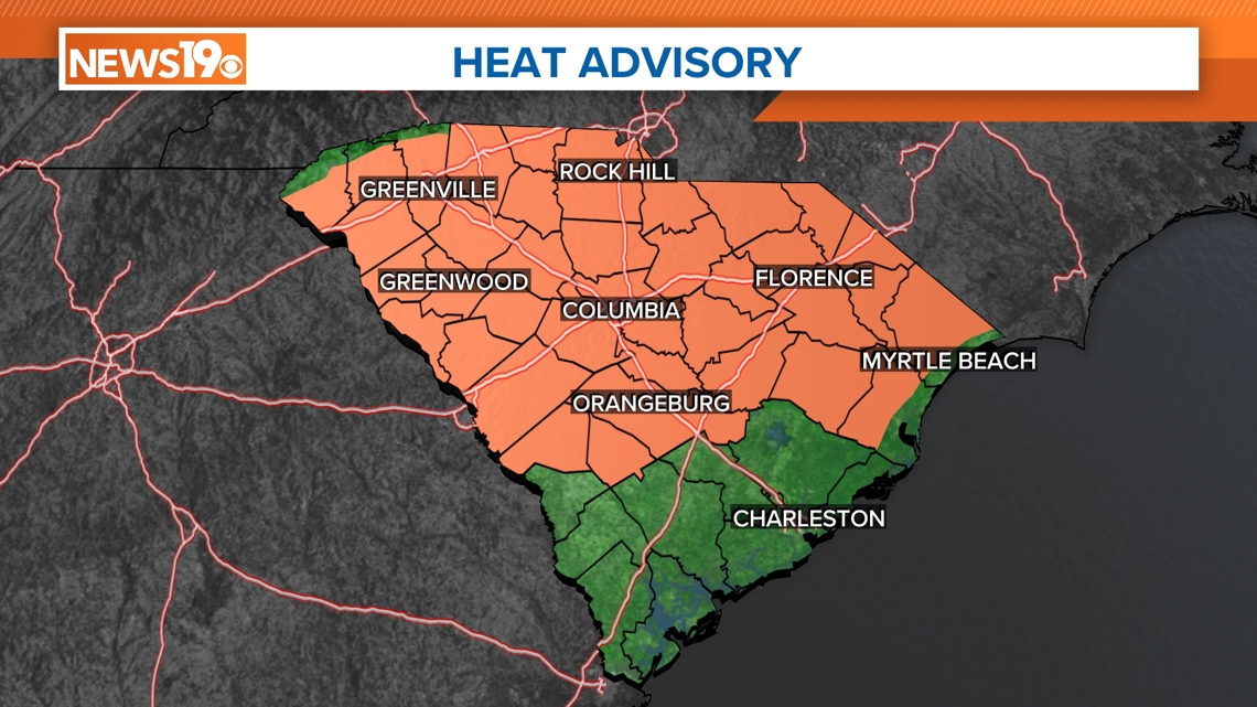 South Carolina weather heat forecast for July 5 | wltx.com