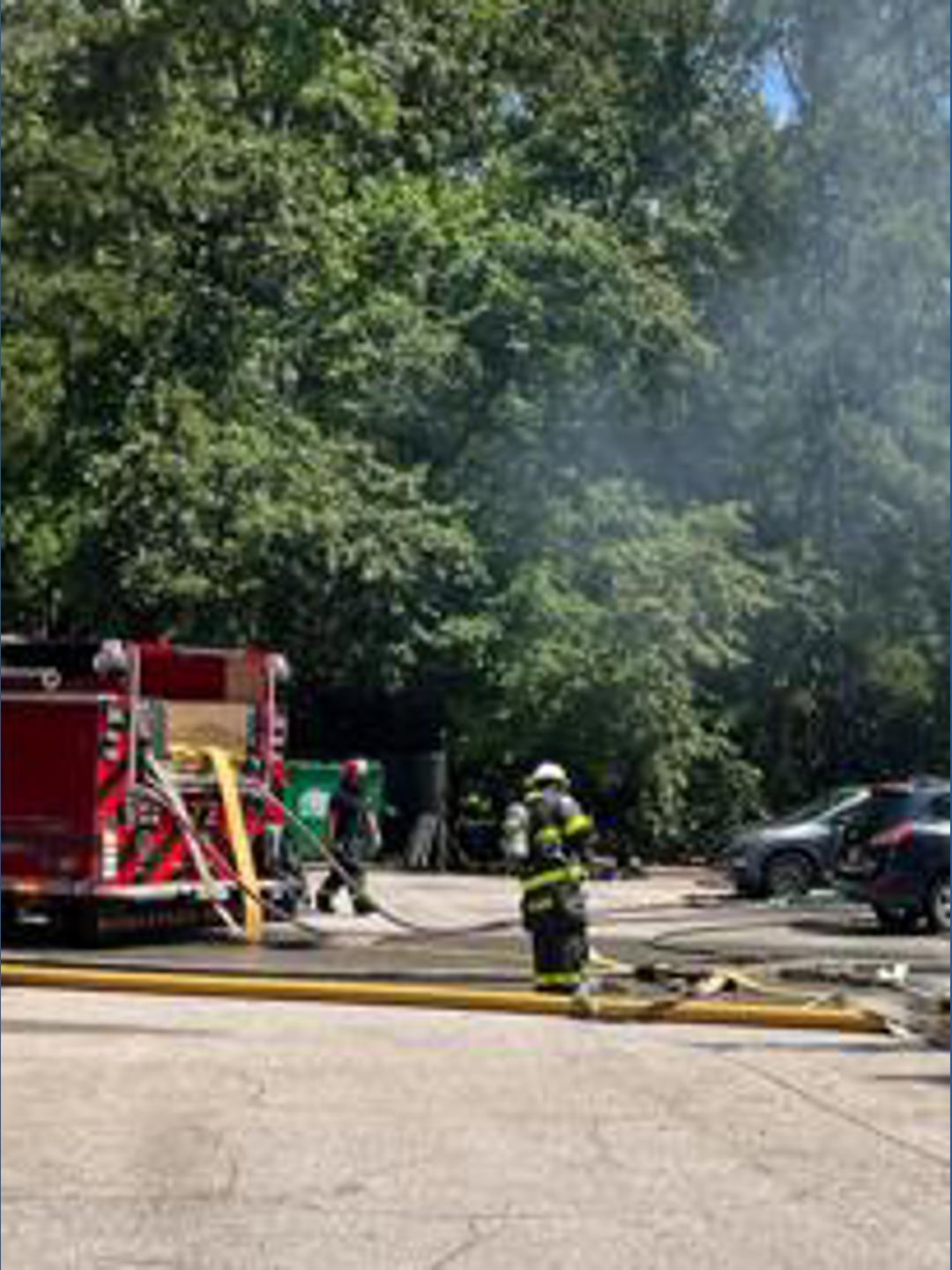 Two-alarm apartment fire on Bush River Road displaces 23 residents ...