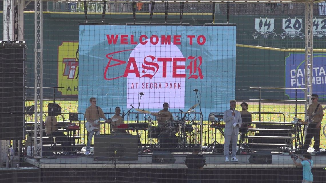 Forward City holds Easter Sunday service at Segra Park in Columbia ...