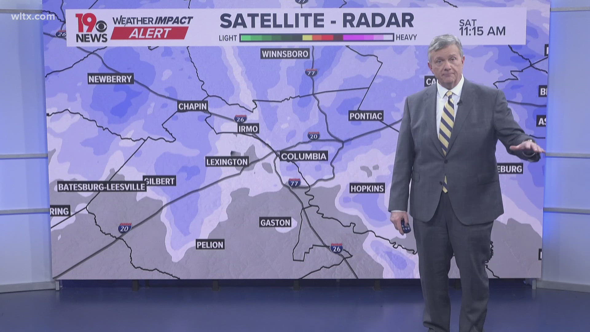 Snow coming down across South Carolina. How much more could we get ...