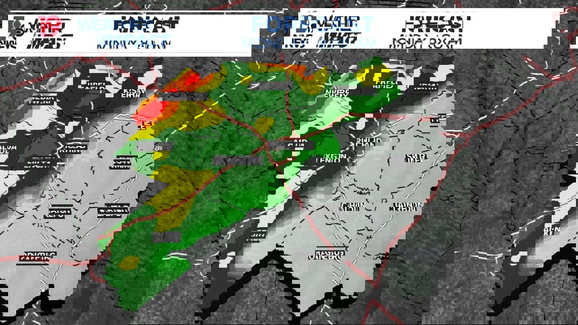 Warm weather peaks Sunday in Columbia before storms hit Monday | wltx.com