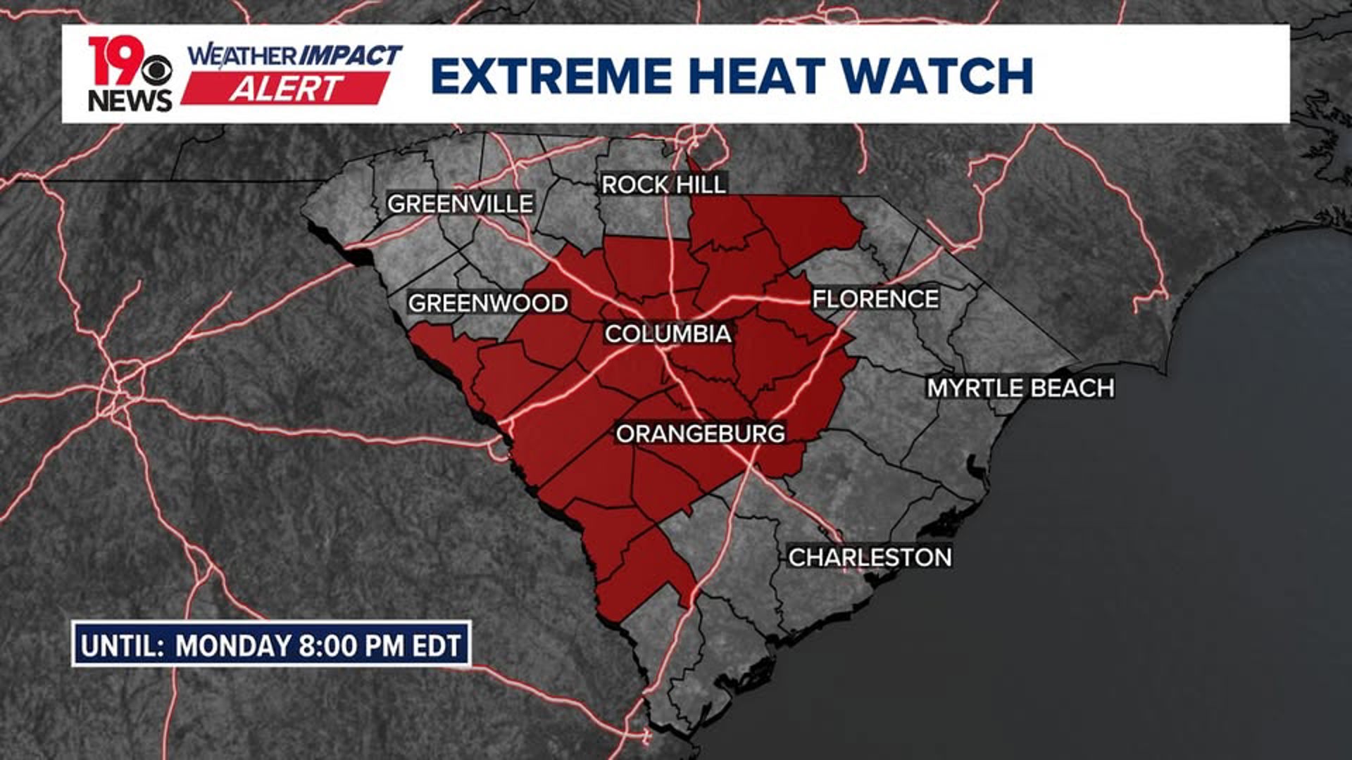 Columbia, South Carolina heat advisory as heat index nears 112 degrees ...