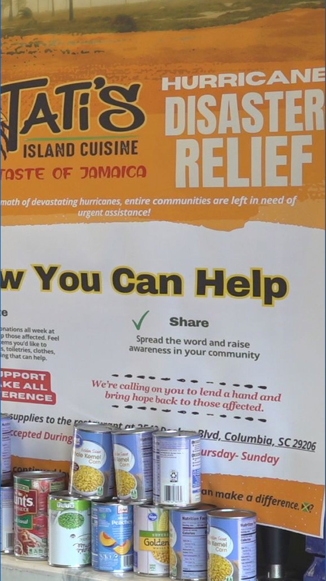 Tati’s Island Cuisine collects Hurricane Melissa aid for Jamaica | wltx.com