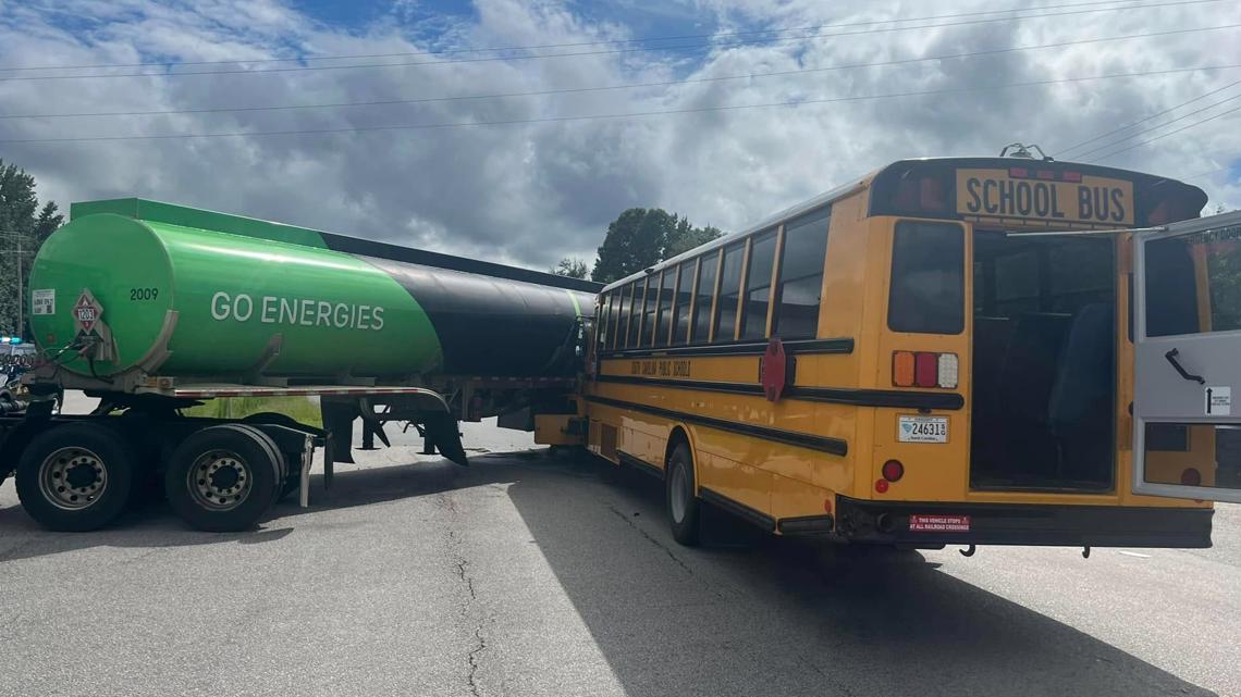South Carolina school bus collides with gas tanker | wltx.com