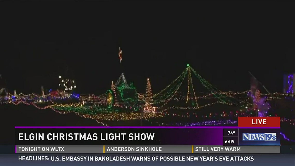 Elgin Christmas Light Show Benefits Camp Kemo | wltx.com