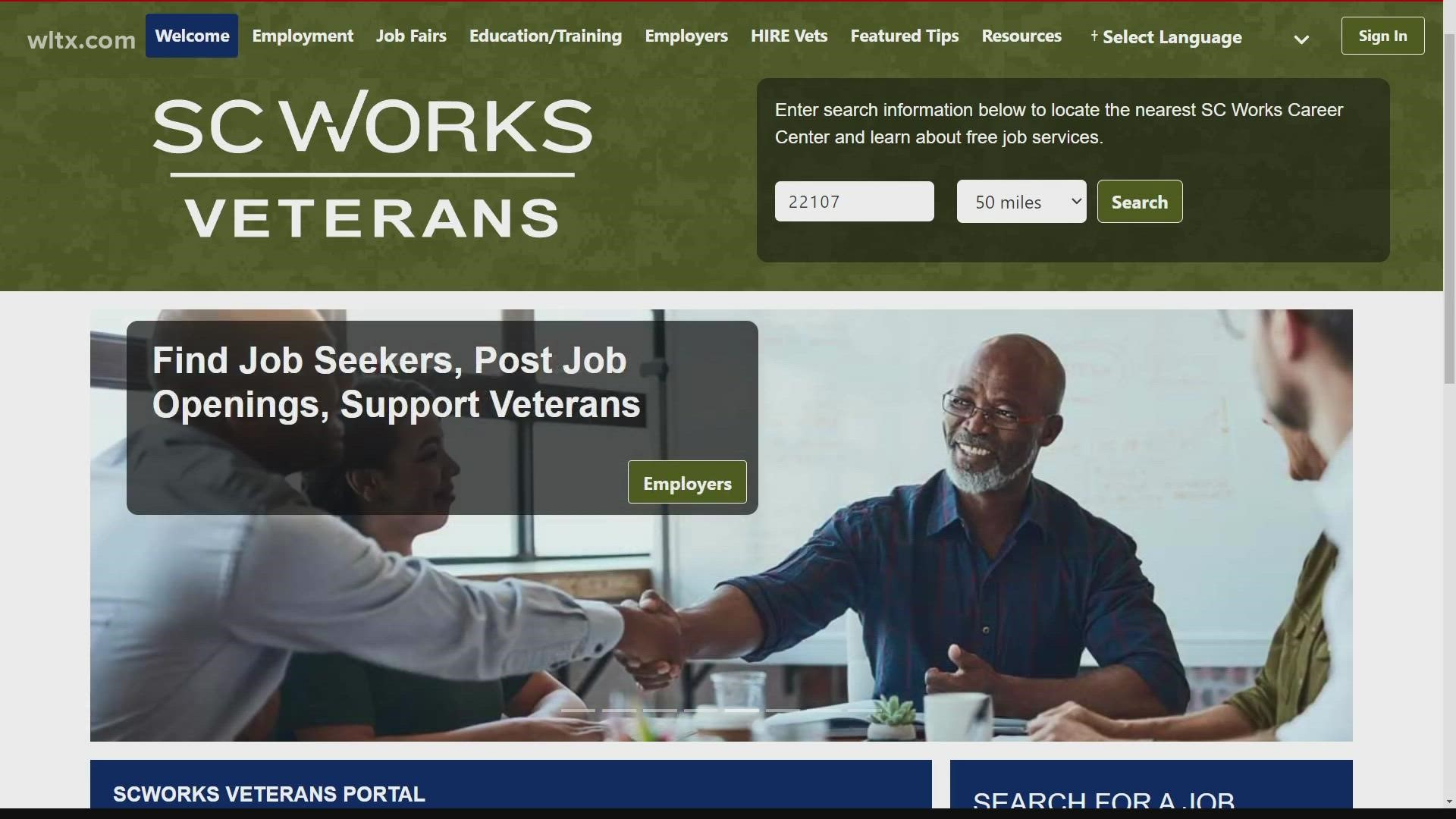 South Carolina launches new portal to help veterans find work | wltx.com