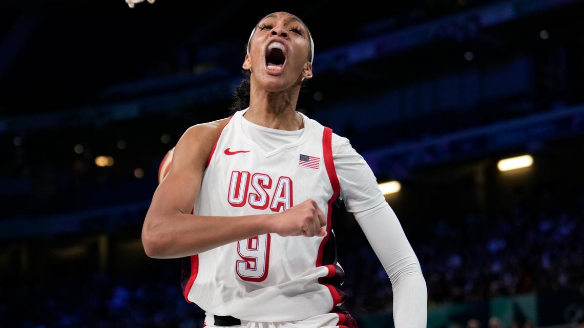 Aj'a Wilson leads Team USA to dominant win over Japan | wltx.com