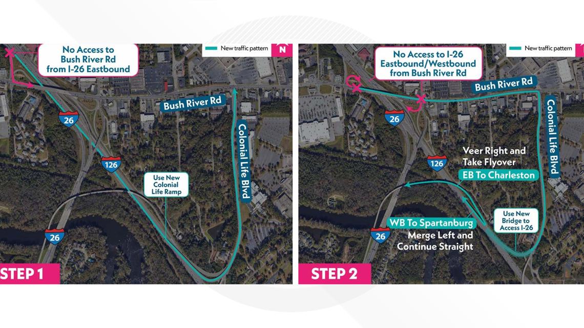 New traffic pattern for I-26 interchanges begins September 18 | wltx.com