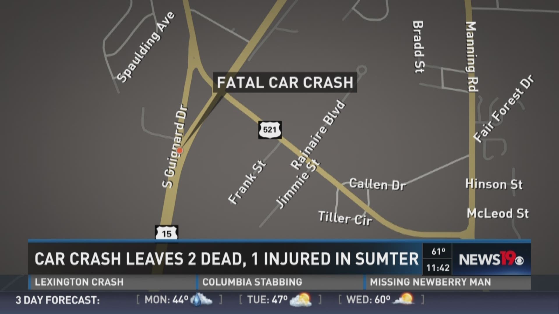 Two Killed in Crash in Sumter | wltx.com