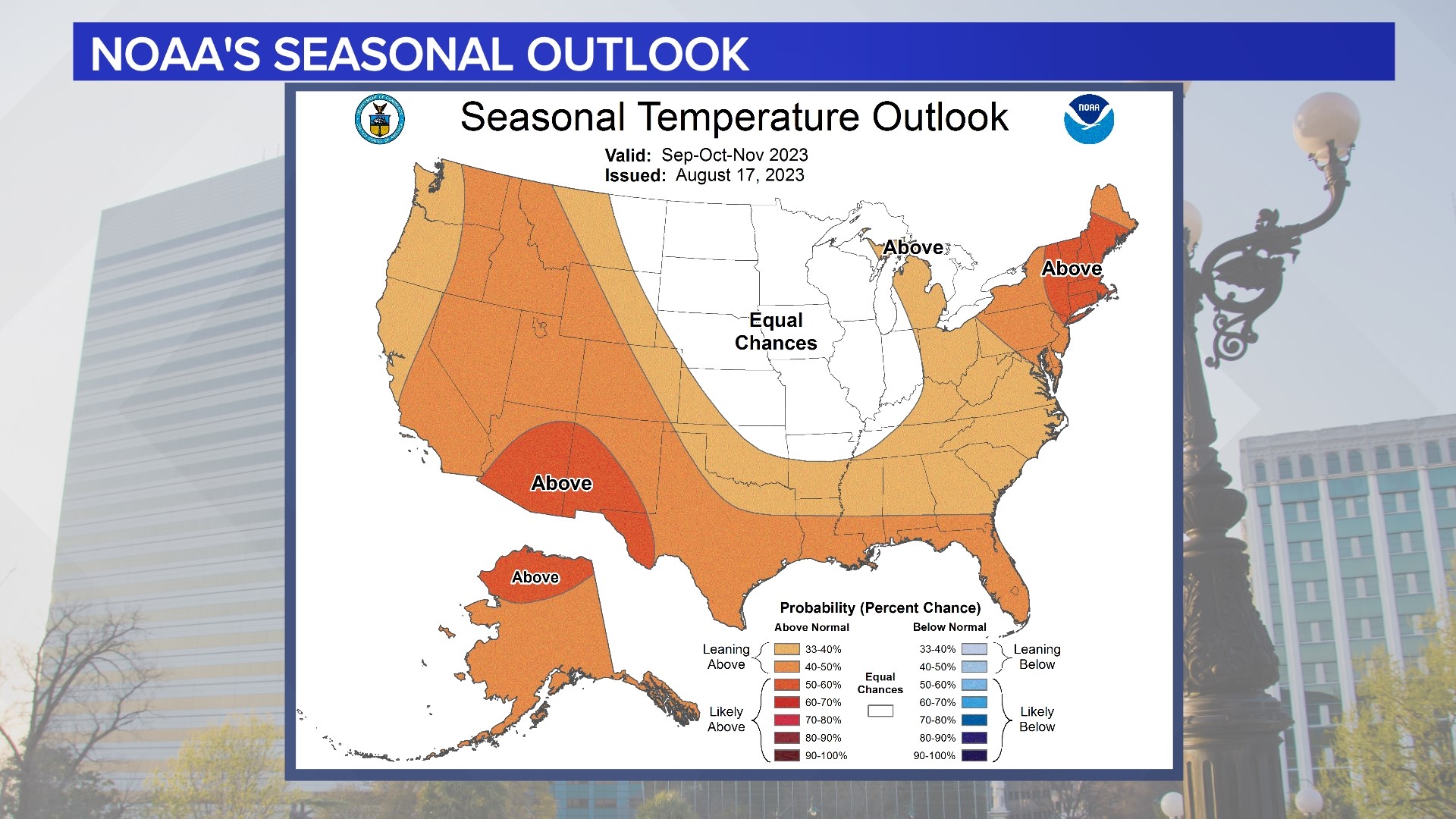 NOAA releases its seasonal outlook for the fall | wltx.com