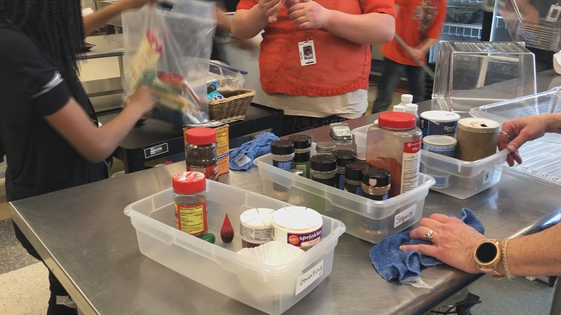 Self contained special education class delivers meals | wltx.com