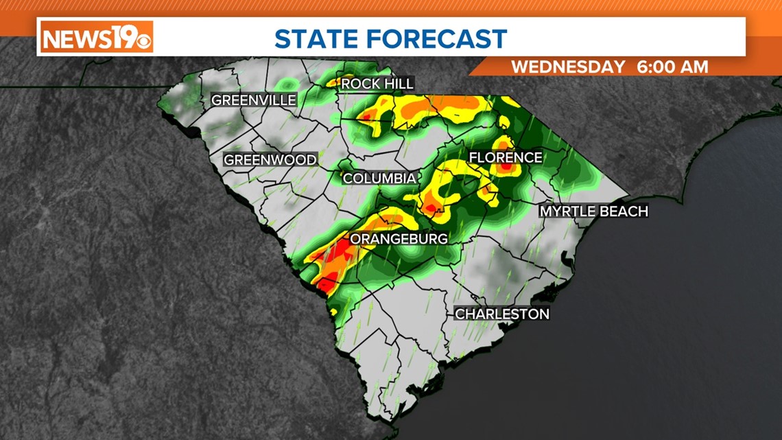 Severe Weather Possible for Parts of South Carolina Wednesday | wltx.com