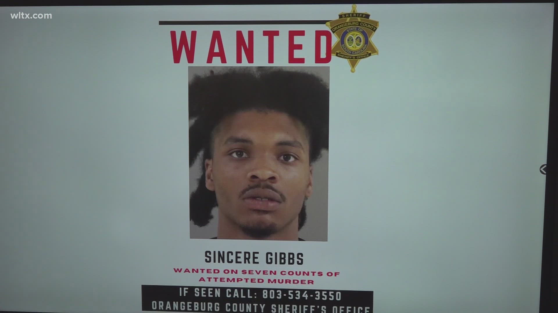 Orangeburg County deputies search for suspect Sincere Gibbs after ...