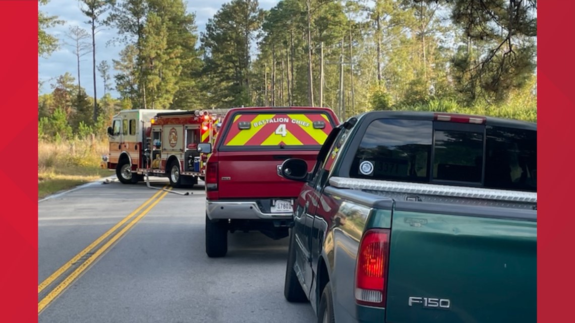 Woods fire off of Old Hopkins Road in Lower Richland County | wltx.com
