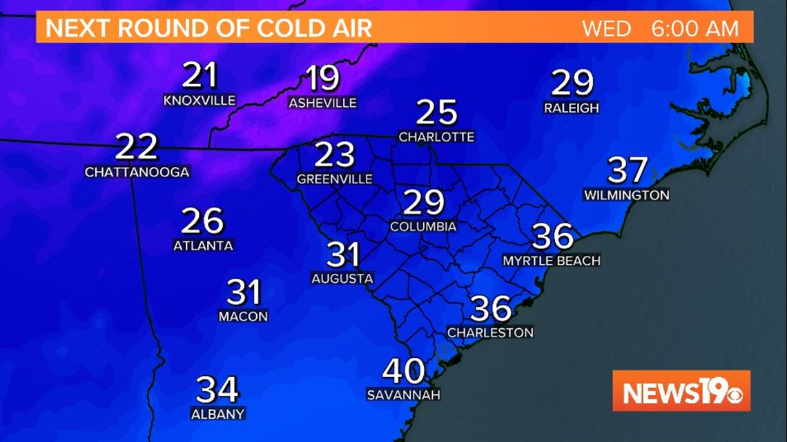 Cold temperatures are here to stay in the Southeast | wltx.com