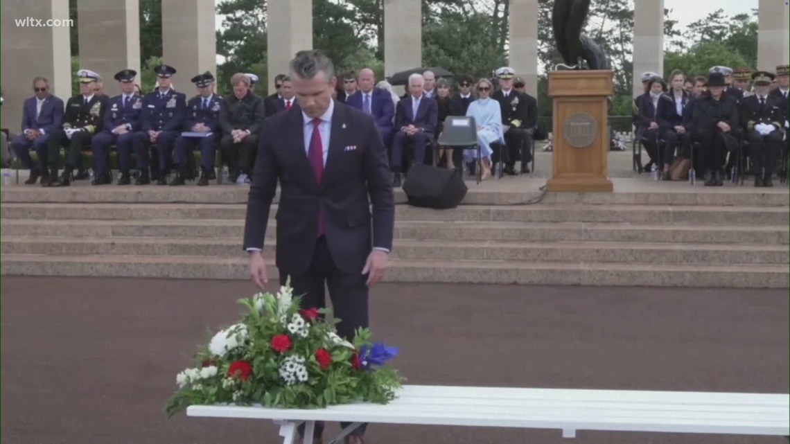 Trump says the war with Iran is "going well" as Hegseth marks D-Day in ...