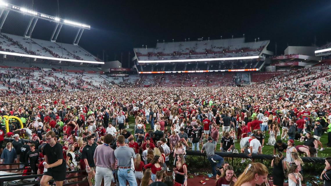SEC fines South Carolina $250,000 after fans rush field following win ...