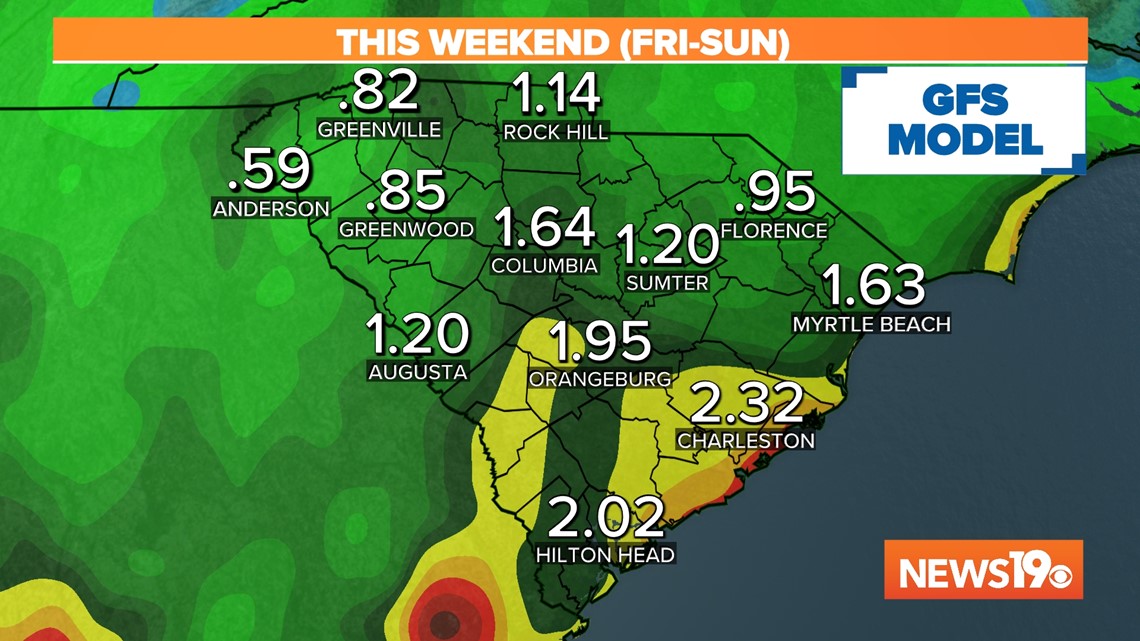 SC Flooding possible this weekend with heavy rain in the forecast ...