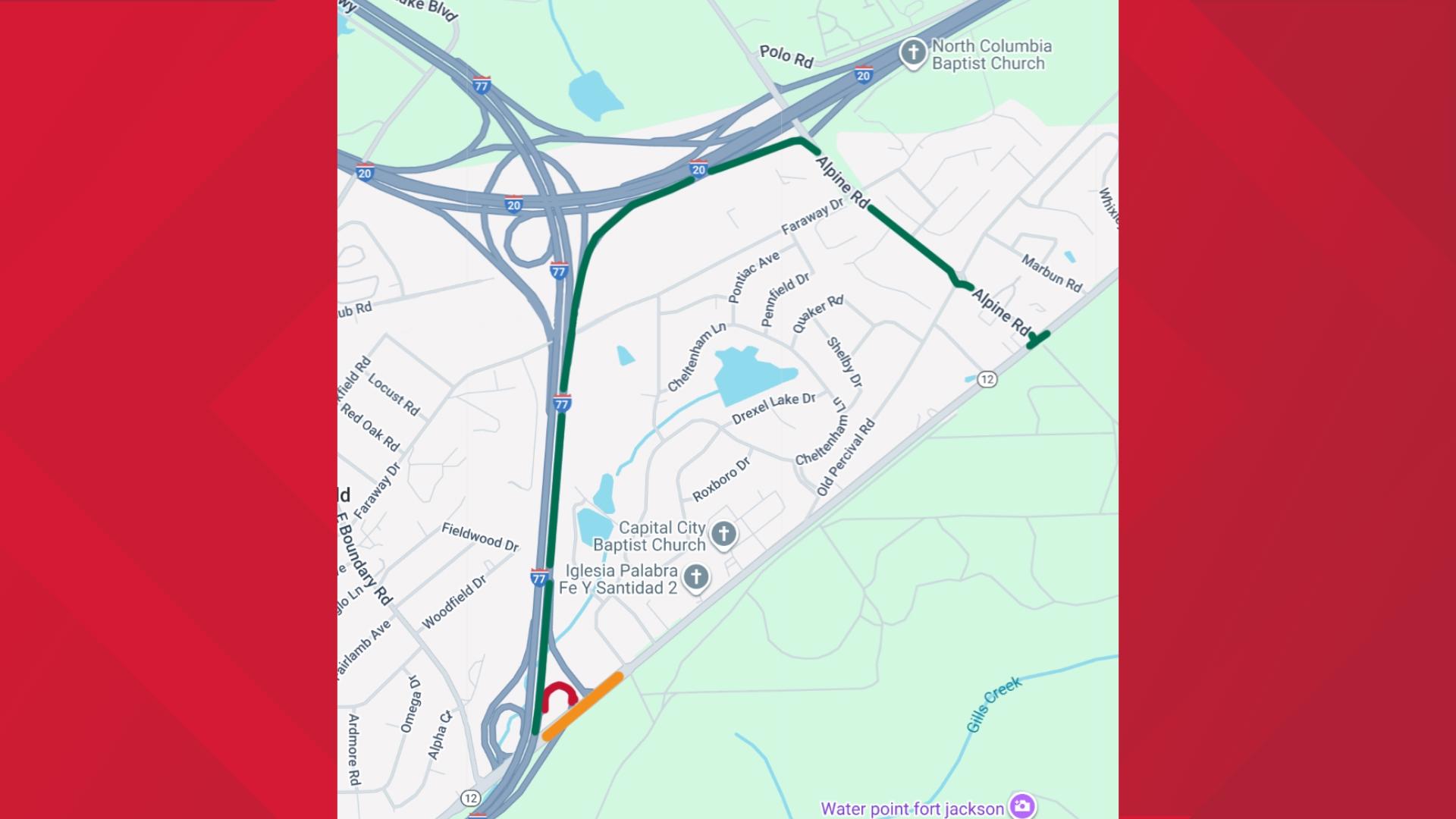 SCDOT announces overnight closure of I-77 northbound off-ramp for ...