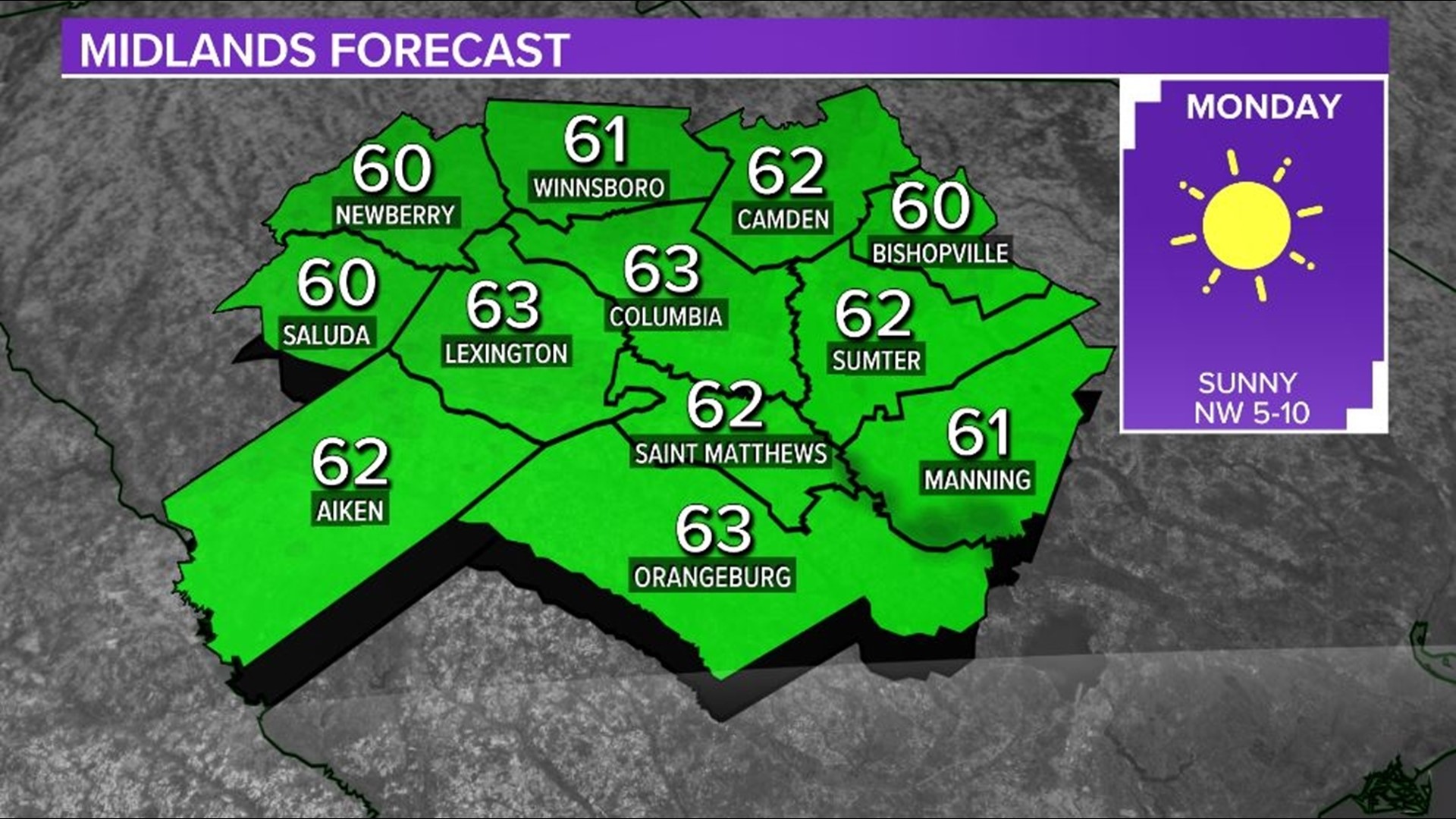 Sunny, Dry Monday Weather | wltx.com