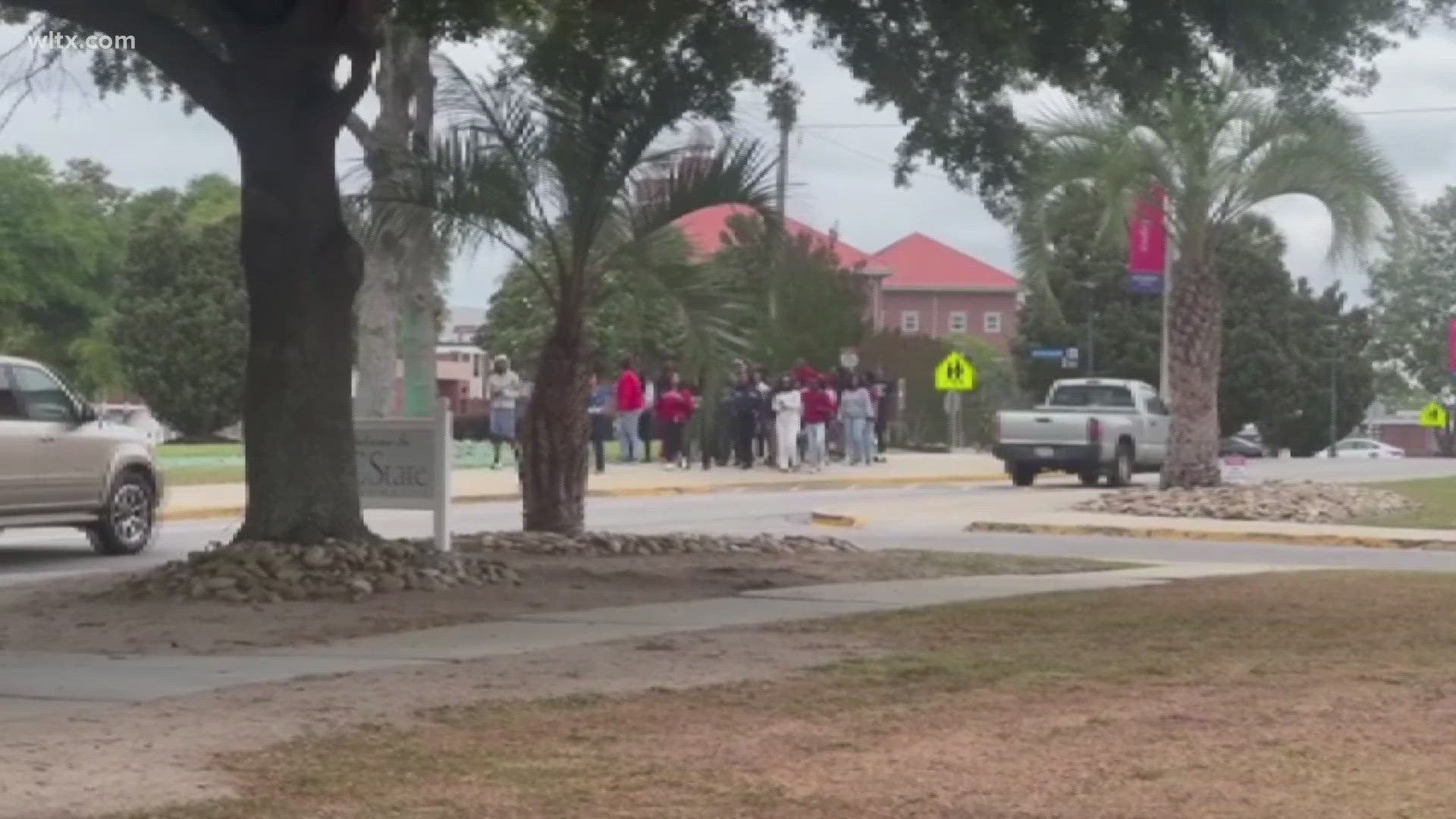 South Carolina State students protest Lt. Gov. Evette as commencement ...
