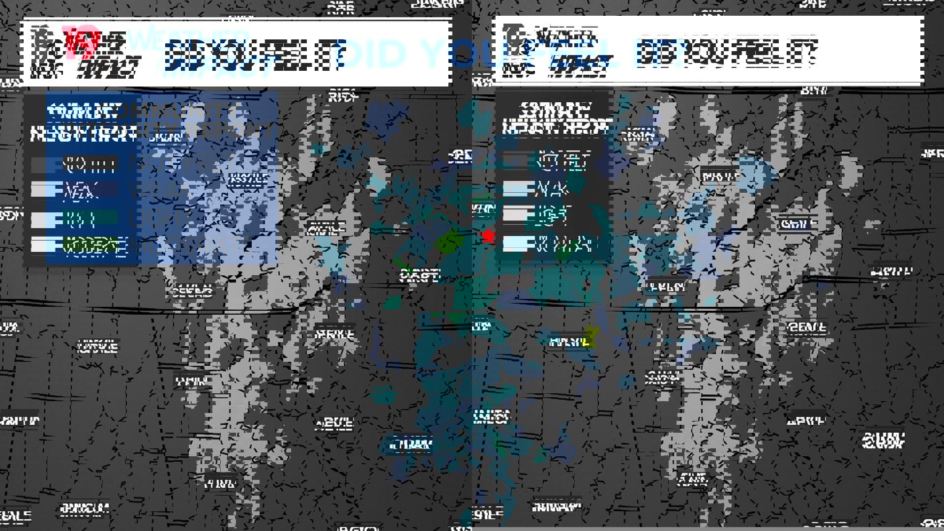 Tennessee earthquake felt in Greenville, South Carolina on Saturday ...