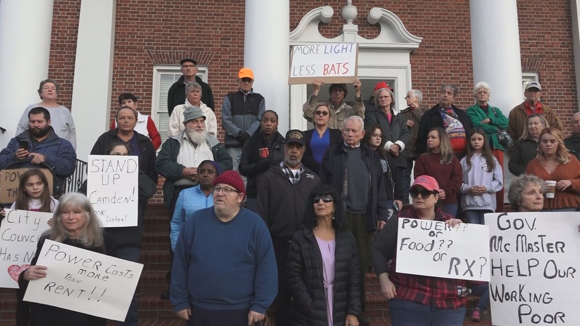 Residents in the City of Camden protest costly electric bills | wltx.com