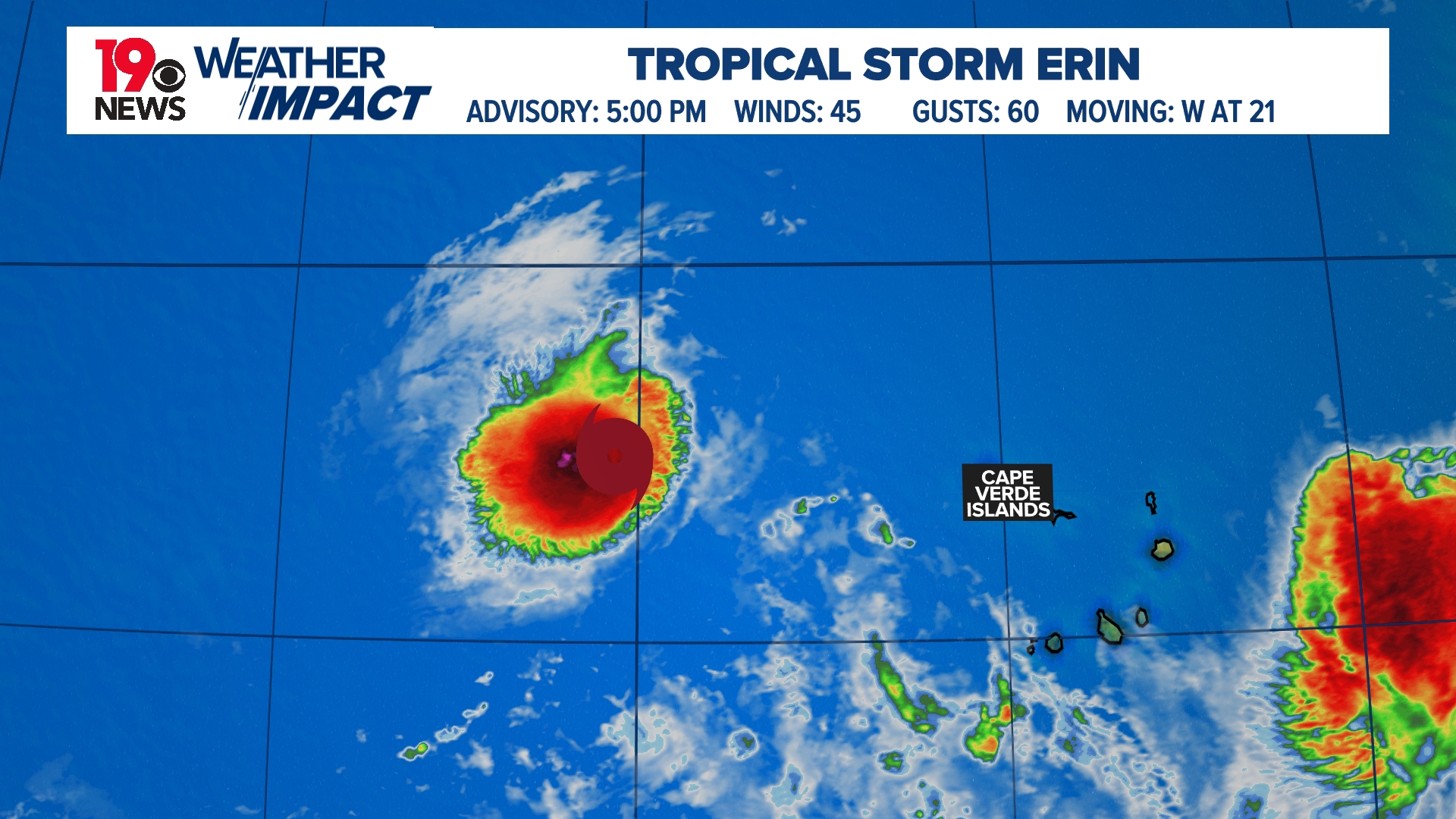 Tropical Storm Erin strengthens in the Atlantic | wltx.com