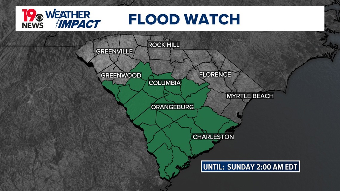 Flooding possible for parts of the Midlands | wltx.com