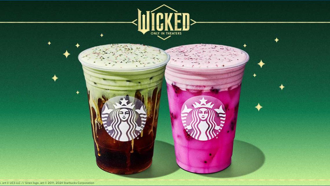 Starbucks releases new 'Wicked'-inspired drinks, merch | wltx.com