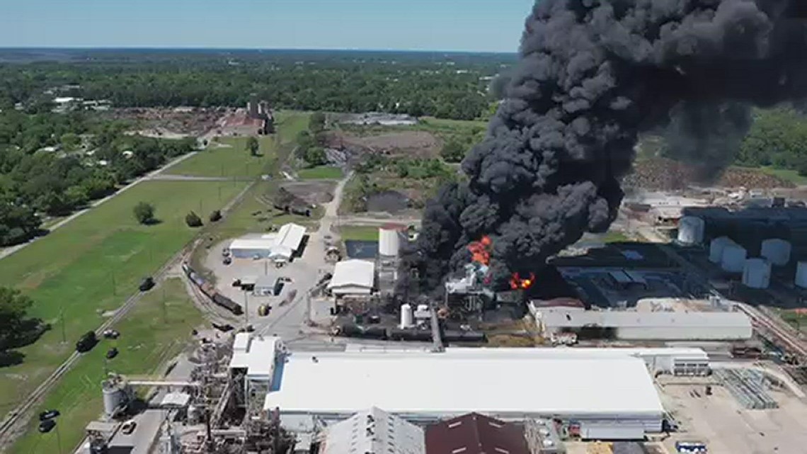 Pinova plant fire reignited: Who has to shelter in place? | wltx.com