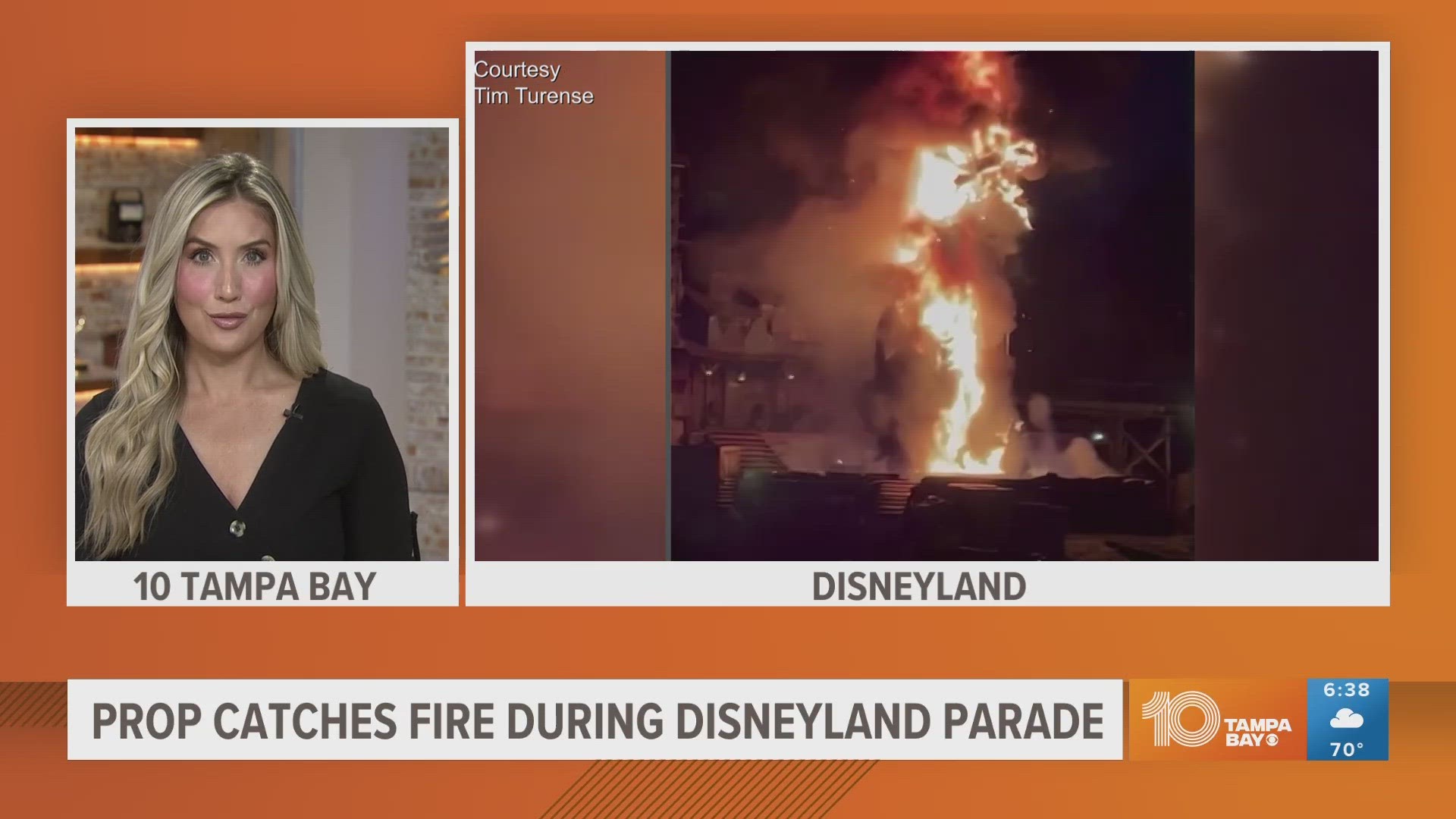 Oops: Disneyland animatronic dragon catches fire | wltx.com