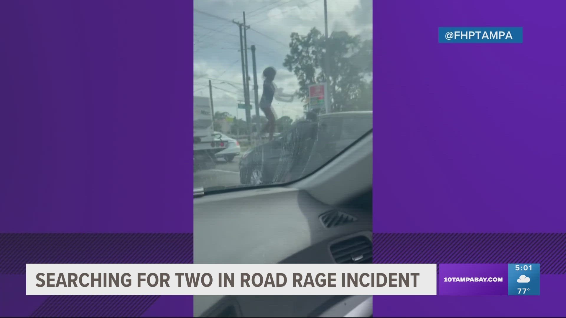 FHP searches for pair attacking car in Tampa road rage incident | wltx.com