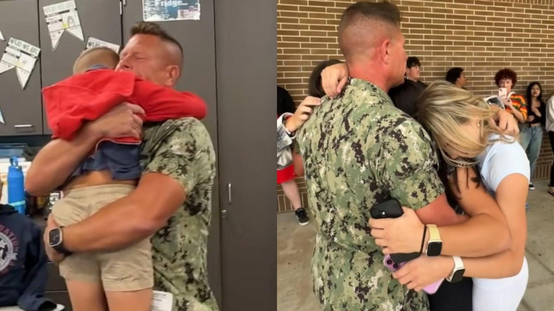 Capt. Edwin Smith surprises kids at York K-8 and East Bay High after ...