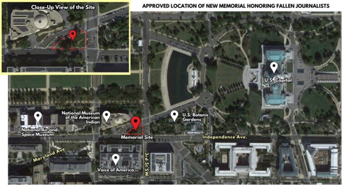 Fallen Journalists Memorial plan approved for the National Mall | wltx.com