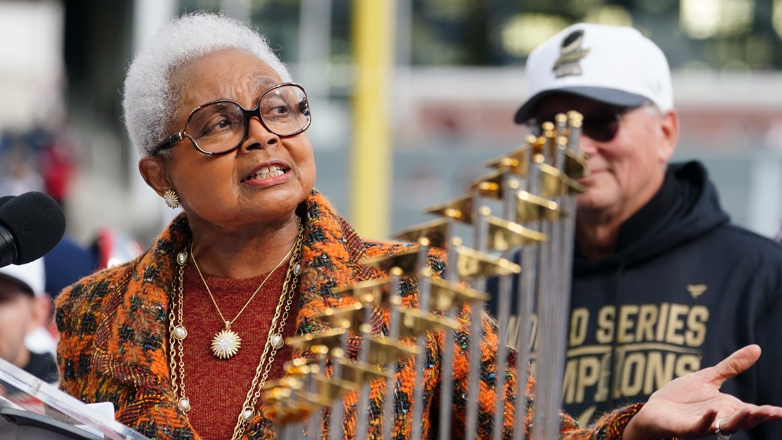 World Series celebration | Hank Aaron's widow Billye Aaron speaks | wltx.com