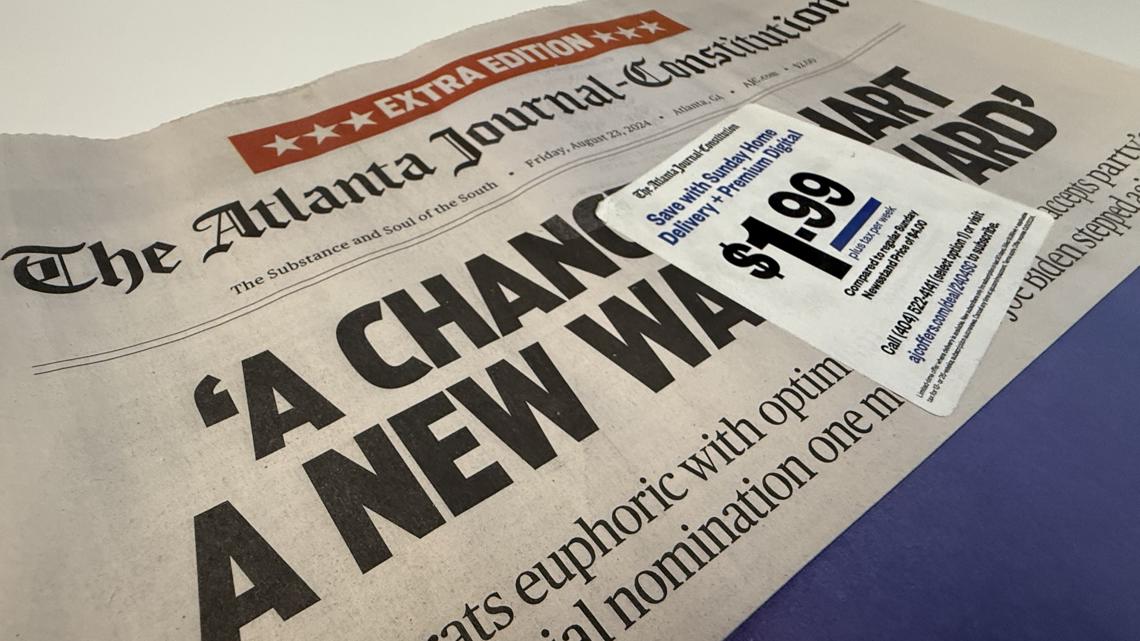 AJC to end print newspaper this year, paper says | wltx.com